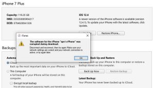How To Fix “The Software For The IPhone Was Corrupted During The Download”
